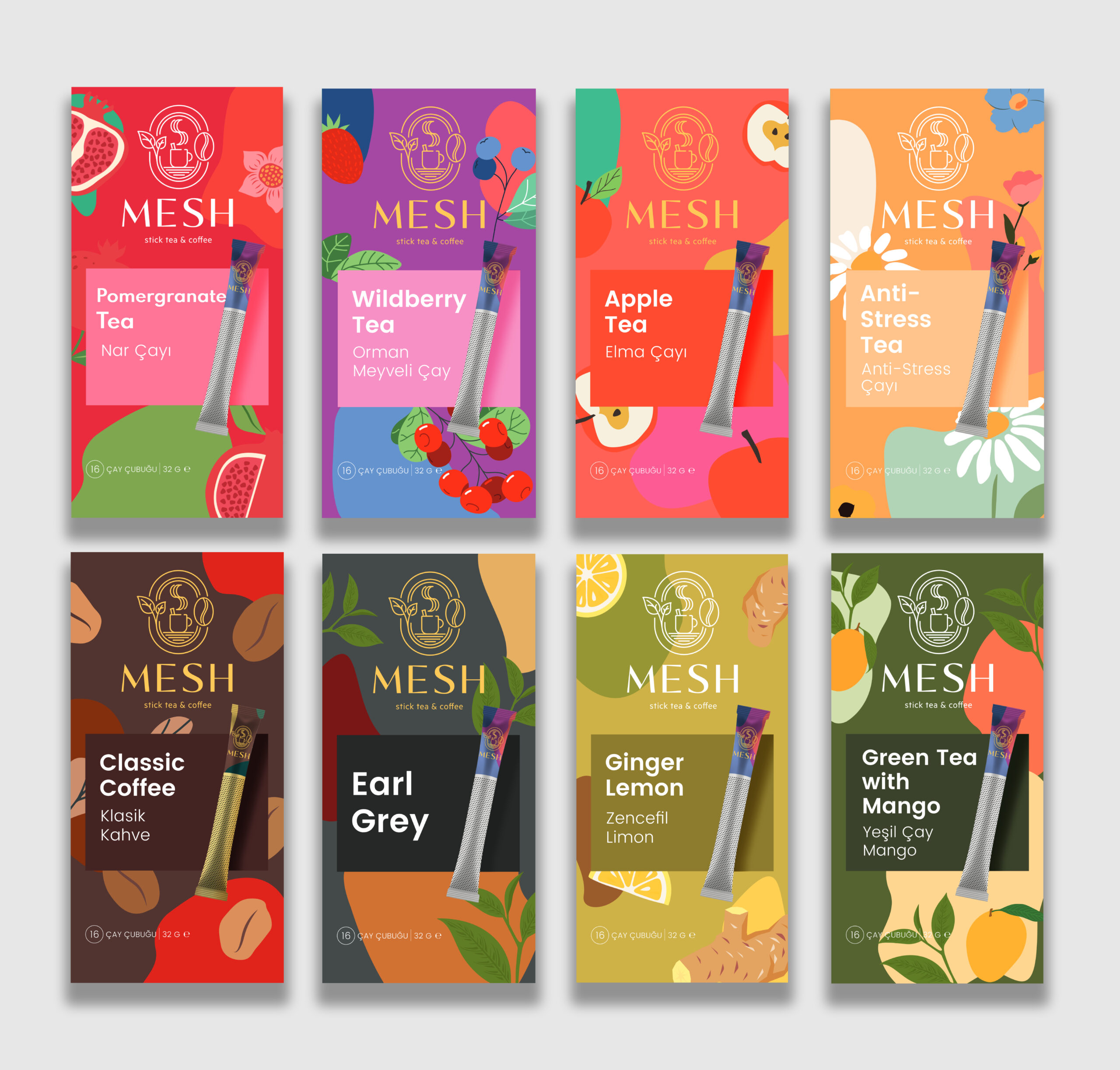 Sample Pack (8 Sticks) - Cup Sticks